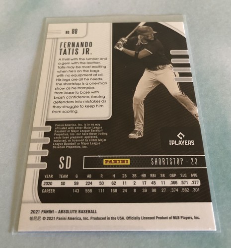 2021 Panini Absolute - Fernando Tatís Jr. #88 Spectrum Red /99 for sale ...