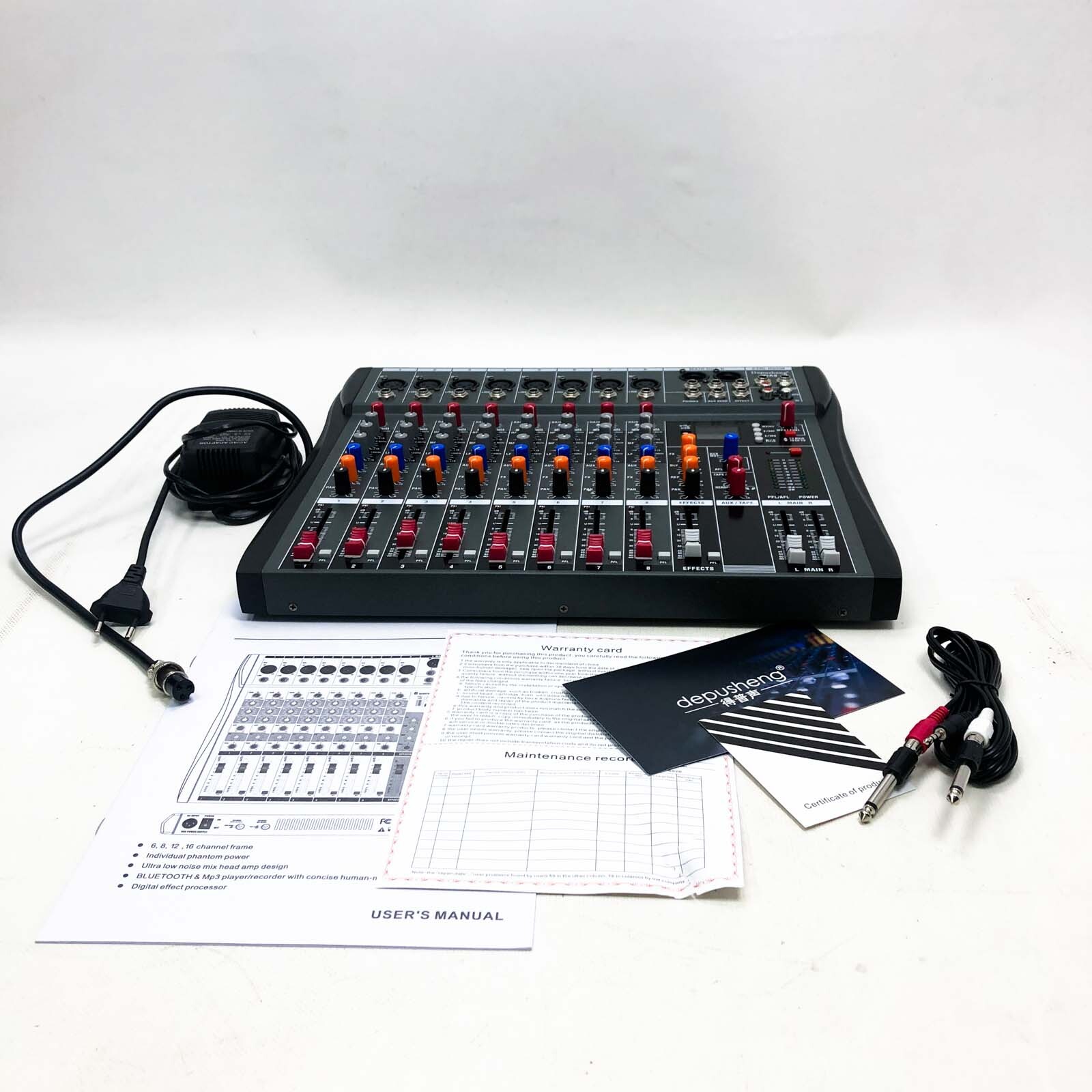 Depusheng DA8 Professional 8 Channel Stereo Sound Mixer Console | eBay