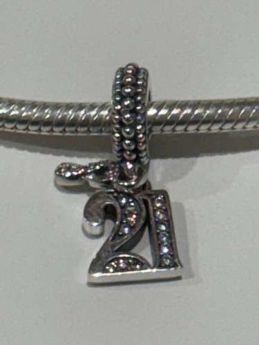 21 Years of Love Birthday Pandora Charm 925 Silver NEW Free Post ...