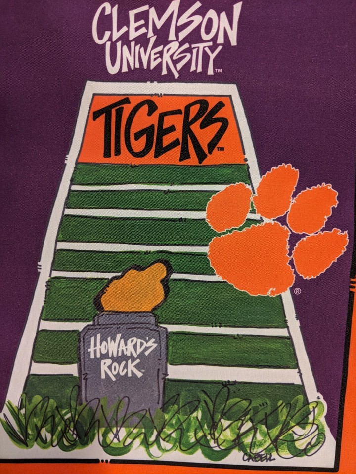 Clemson University Tigers Collegiate Garden Flag Howard's Rock Magnolia ...
