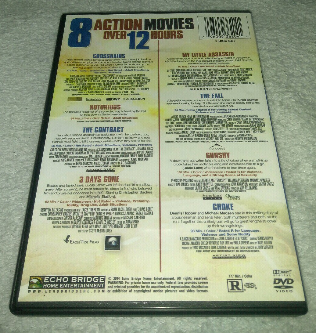 ACTION PACK 8 ACTION MOVIES (DVD Disc Set) 96009362041| eBay