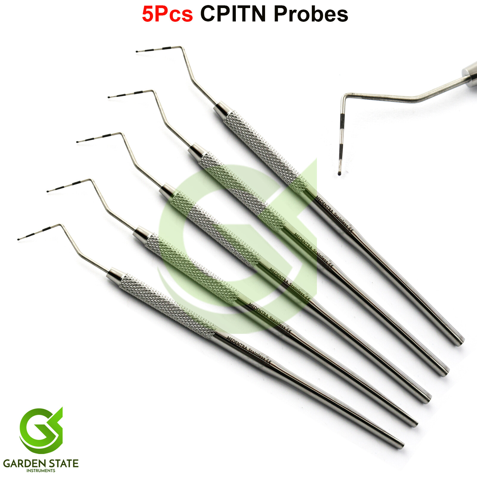 5Pcs Perio CPITN Probe Color Coded Periodontal Gum Pocket Measuring ...