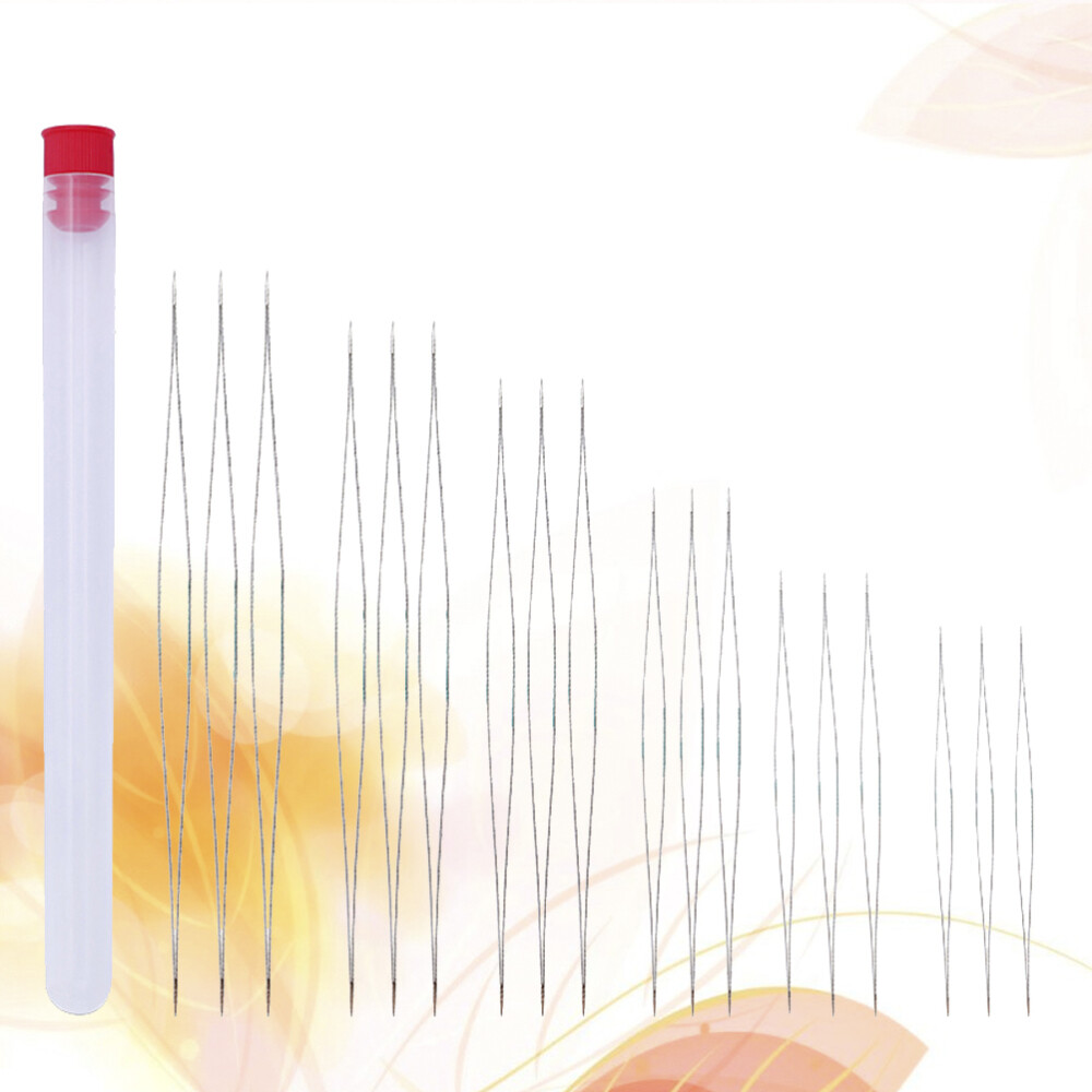 18 Pcs Bead Threader for Jewelry Stitching Big Eye Beading Needles | eBay