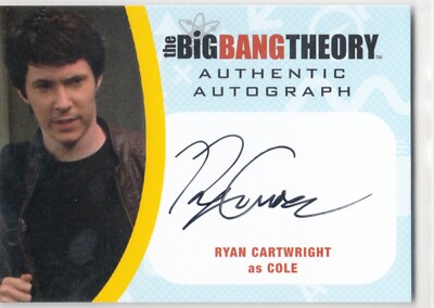 2016 Cryptozoic Big Bang Theory Autograph Auto #RC2 Ryan Cartwright as Cole | eBay