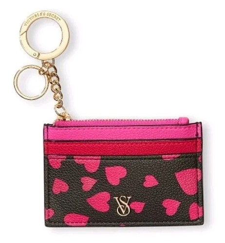 VICTORIA'S SECRET THE VICTORIA VALENTINE PINK HEARTS 💕 CARD CASE ...