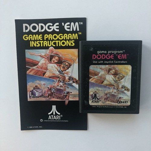 DODGE 'EM Atari 2600 CX2637 Original Game Cartridge and Manual | eBay