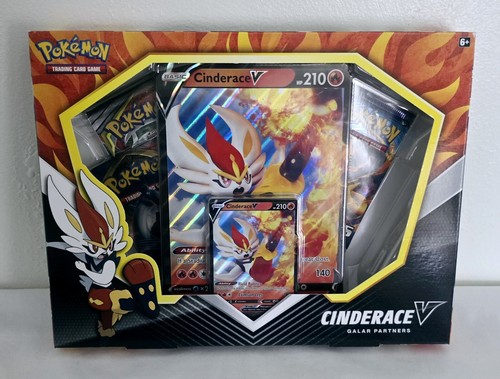 Pokemon TCG Cinderace V Galar Partners Box Cosmic Eclipse Evolutions ...