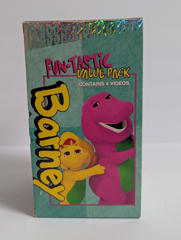 Barney Classic Collection Fun-tastic Value Pack VHS 4-Tape Set Show ...