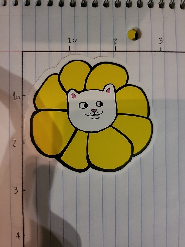 Ripndip Rip N Dip Sun Flower Cat Sticker Logo Decal | eBay