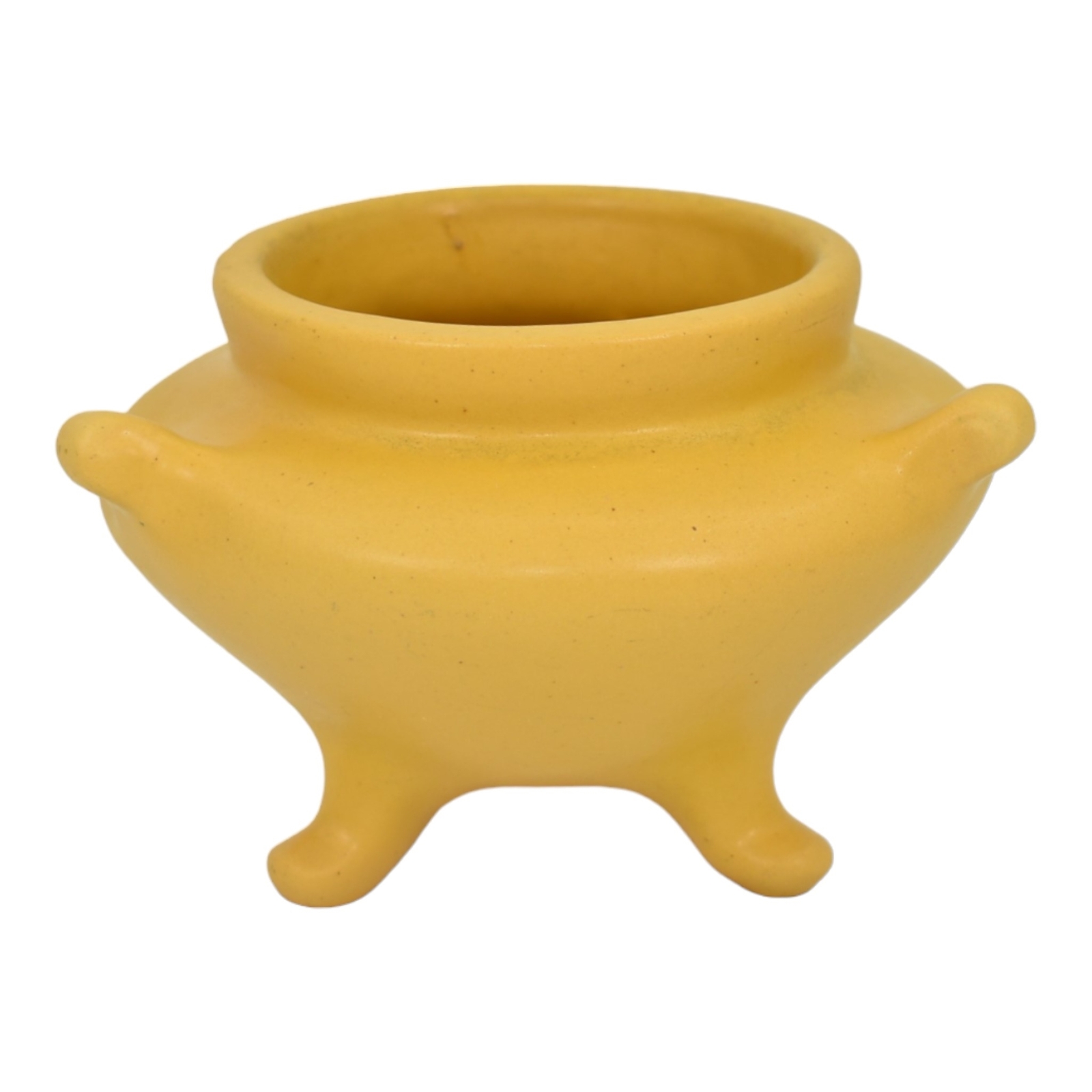 Teco Pottery Organic Matte Yellow Arts and Crafts Three Footed Vase ...