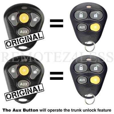 2 Remote For Hornet Valet Aftermarket Keyless Entry Car Key Fob ...