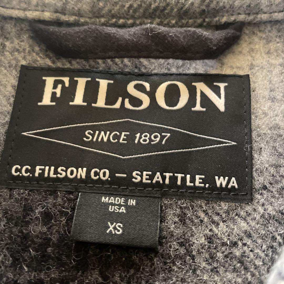 FILSON Single Mackinaw Cruiser Jacket Ombre Gray Chec… - Gem