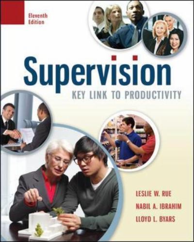 Supervision: Key Link to Productivity by Nabil A. Ibrahim, Leslie W ...