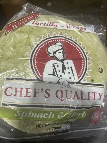 Spinach & Herb 12 Inch Tortilla Wrap 12 Count | eBay