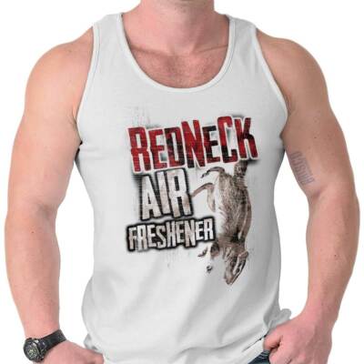 Funny Redneck Air Freshener Roadkill Humor Mens Tank Tops Sleeveless ...