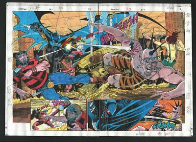 BATMAN #507 PG 16 ORIGINAL COMIC PRODUCTION JIM BALENT ART ADRIENNE ROY ...