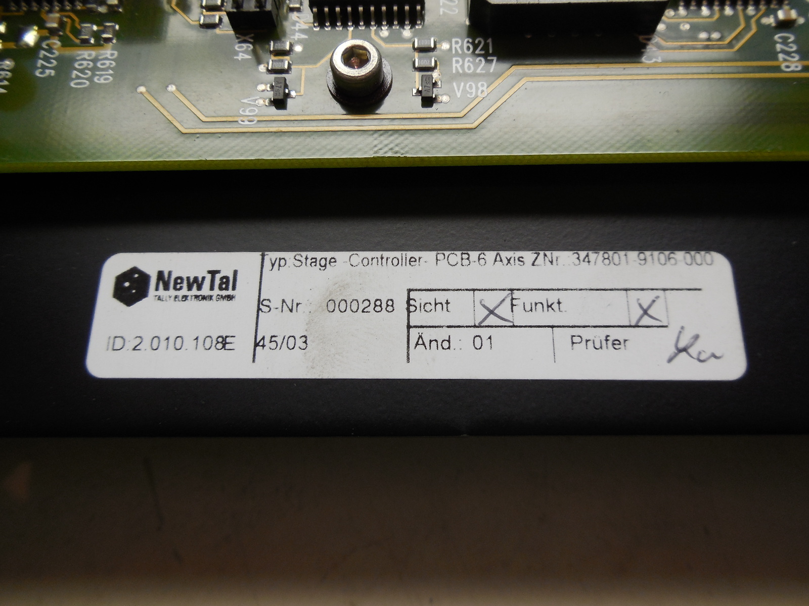 Zeiss 348242-9143-4302 Stage Controller 6 axis PCB NewTal 347801-9106 ...