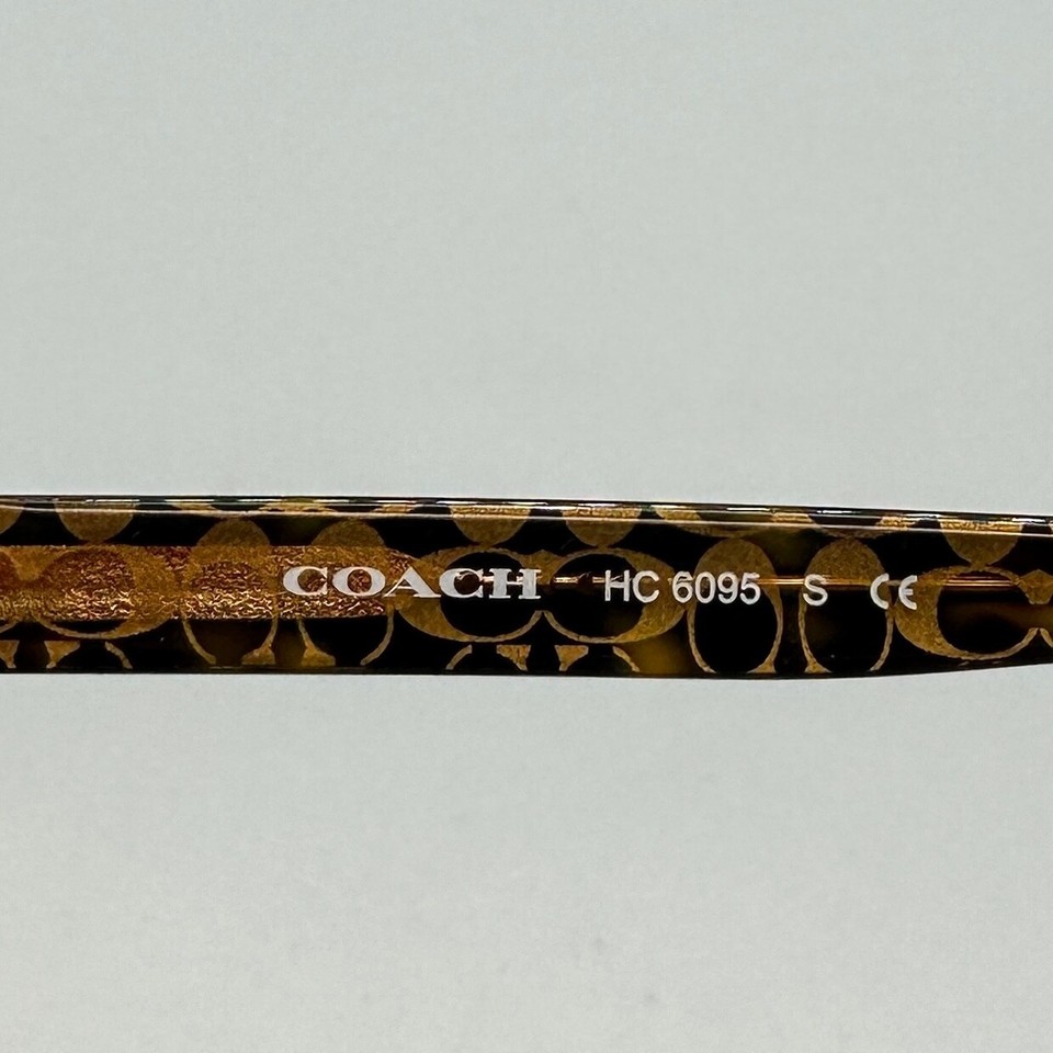 Coach HC 6095 / 5394 Unisex Eyeglasses 52-16-135mm -Dark Tort Gold 100% ...