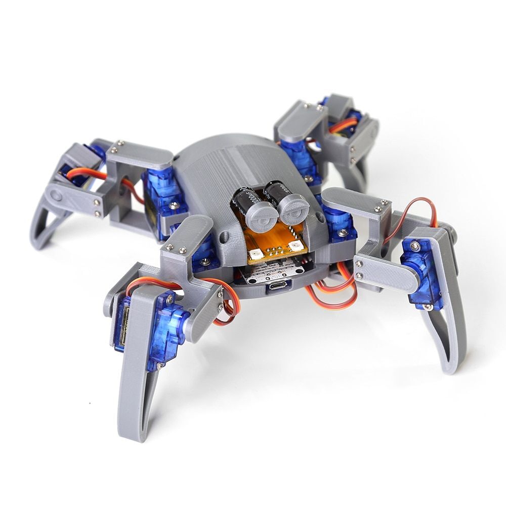 Quadruped Spider Robot Kit v2.0 for Arduino 3D Printed Bionic Robot DIY ...