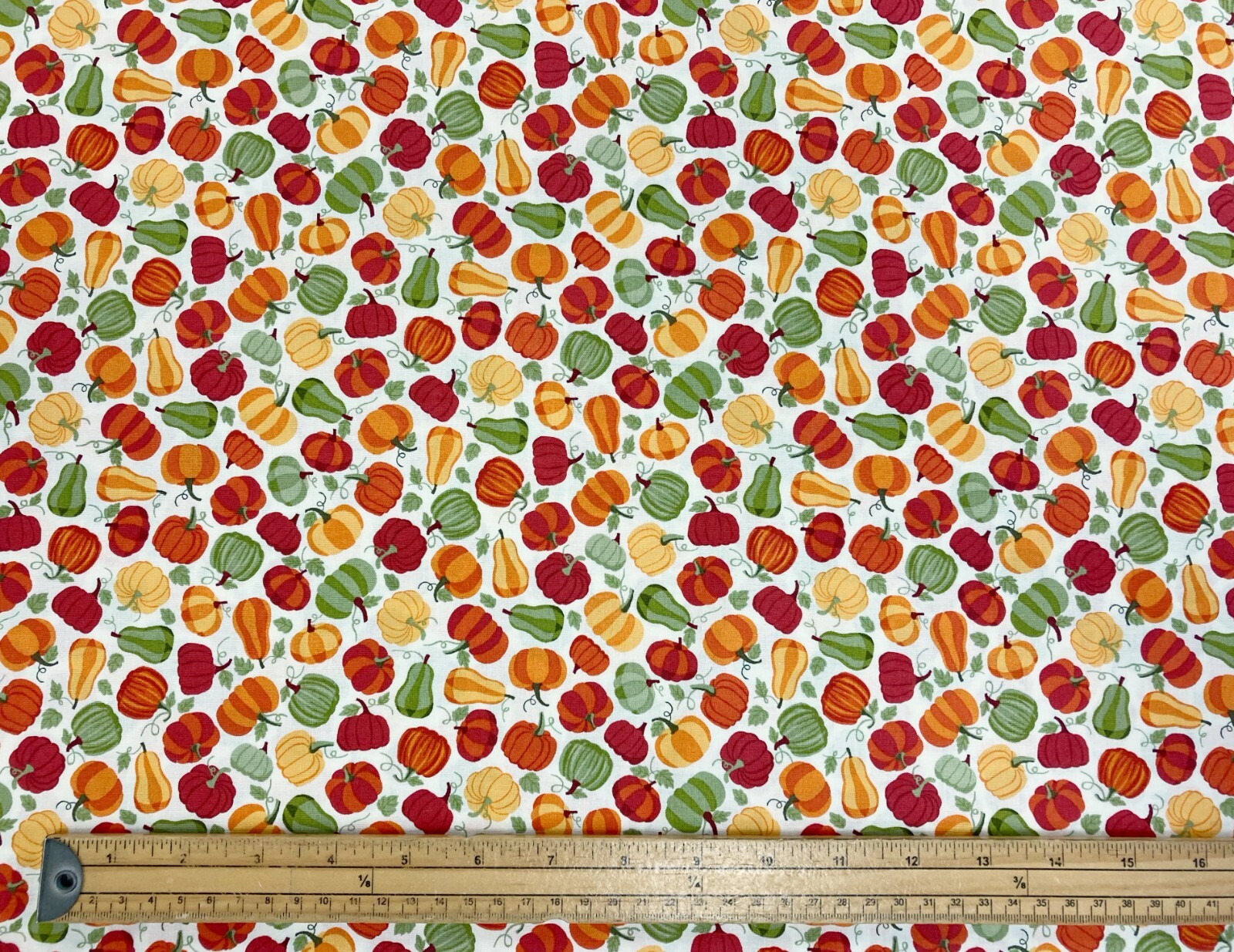 Autumn Days Fabric Cotton Leaf Pumpkin Fall Season for Patchwork by ...