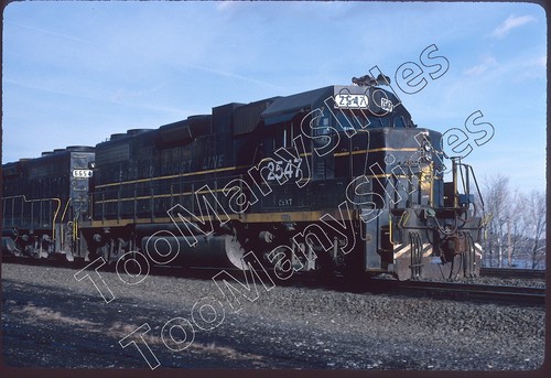Original Slide- CSXT GP38 2547 SCL Paint At Enola, PA. 1/91 | eBay