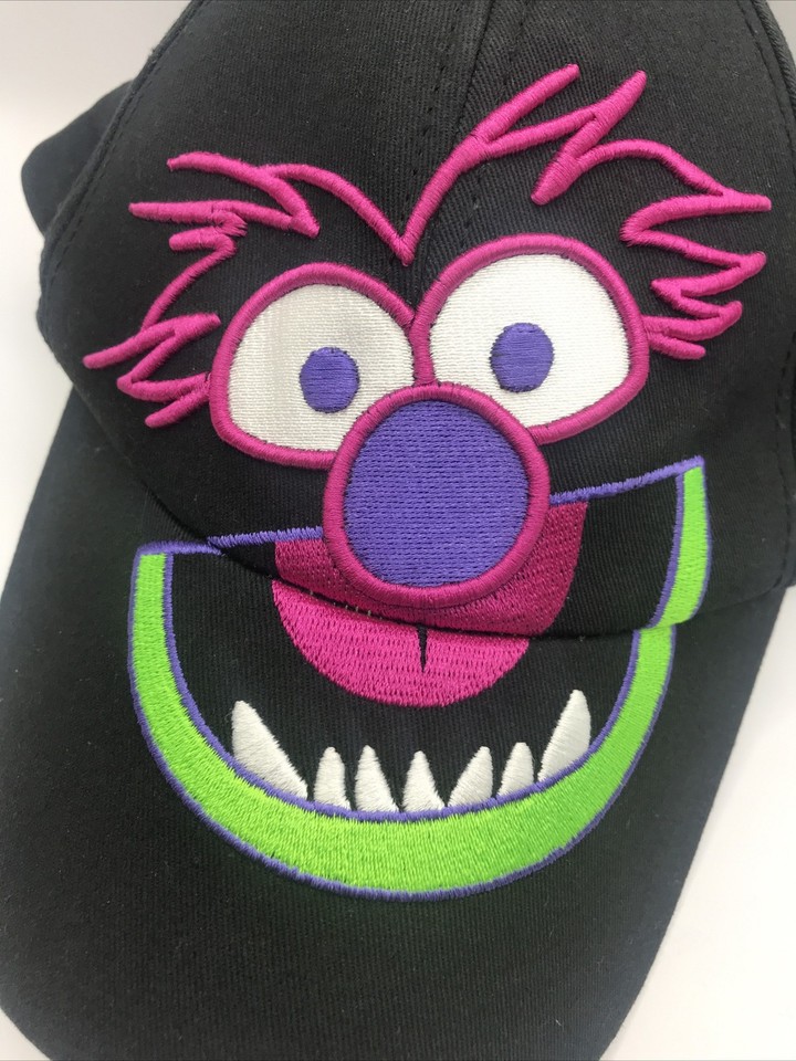 Disney Muppets Animal Hat/Cap Black Pink Green Purple Neon Snapback ...