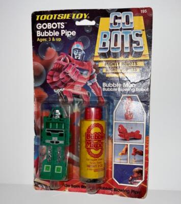 BUBBLE MAN PIPE Robot Go Bots 1984 Tonka Action Figure MOSC TOOTSIETOY ...