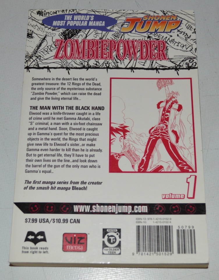 Zombiepowder Vol 1 Zombie Powder Tite Kubo rare oop Manga graphic novel ...