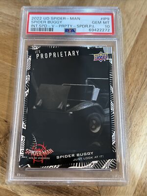 2022 UD Spiderman Spiderverse #IP9 Proprietary Spider Buggy Black White ...
