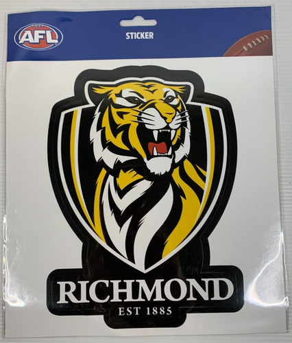 AFL Logo Sticker - Richmond Tigers - 15cm x 19cm Decal | eBay