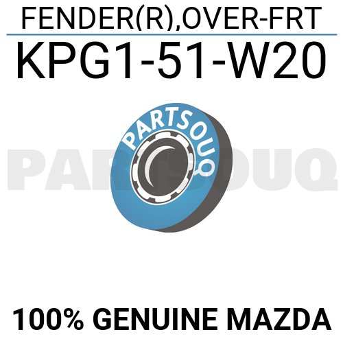 KPG151W20 Genuine Mazda FENDER(R),OVER-FRT KPG1-51-W20 | eBay