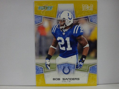 2008 Score Gold Zone /400 Bob Sanders #135 | eBay