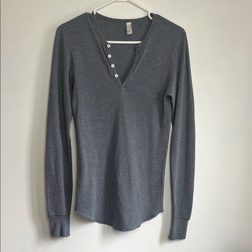 American Apparel Dexter Morgan Kill Shirt Mens XS Thermal Henley Gray ...