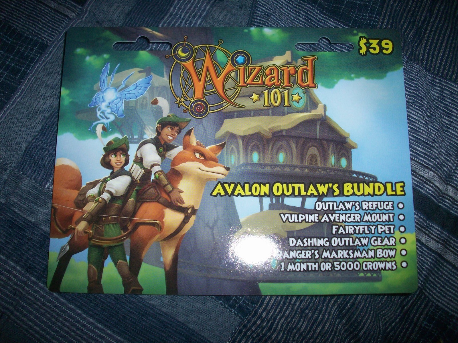 Wizard 101 Avalon Outlaw’s Bundle Game Card Fairyfly pet Vulpine Mount Crowns | eBay