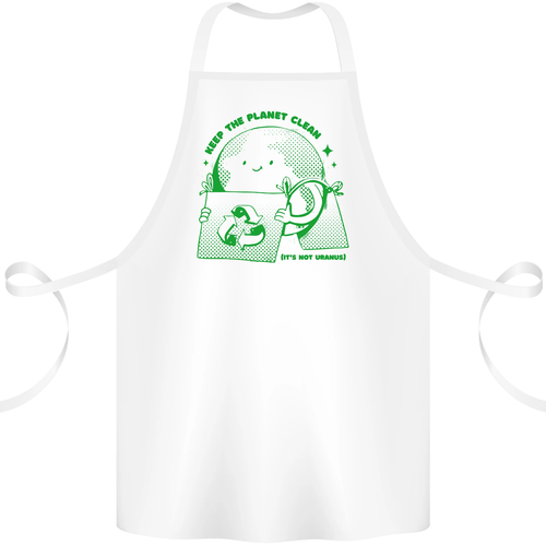 Climate Change Keep The Planet Clean Cotton Apron 100% Organic | eBay