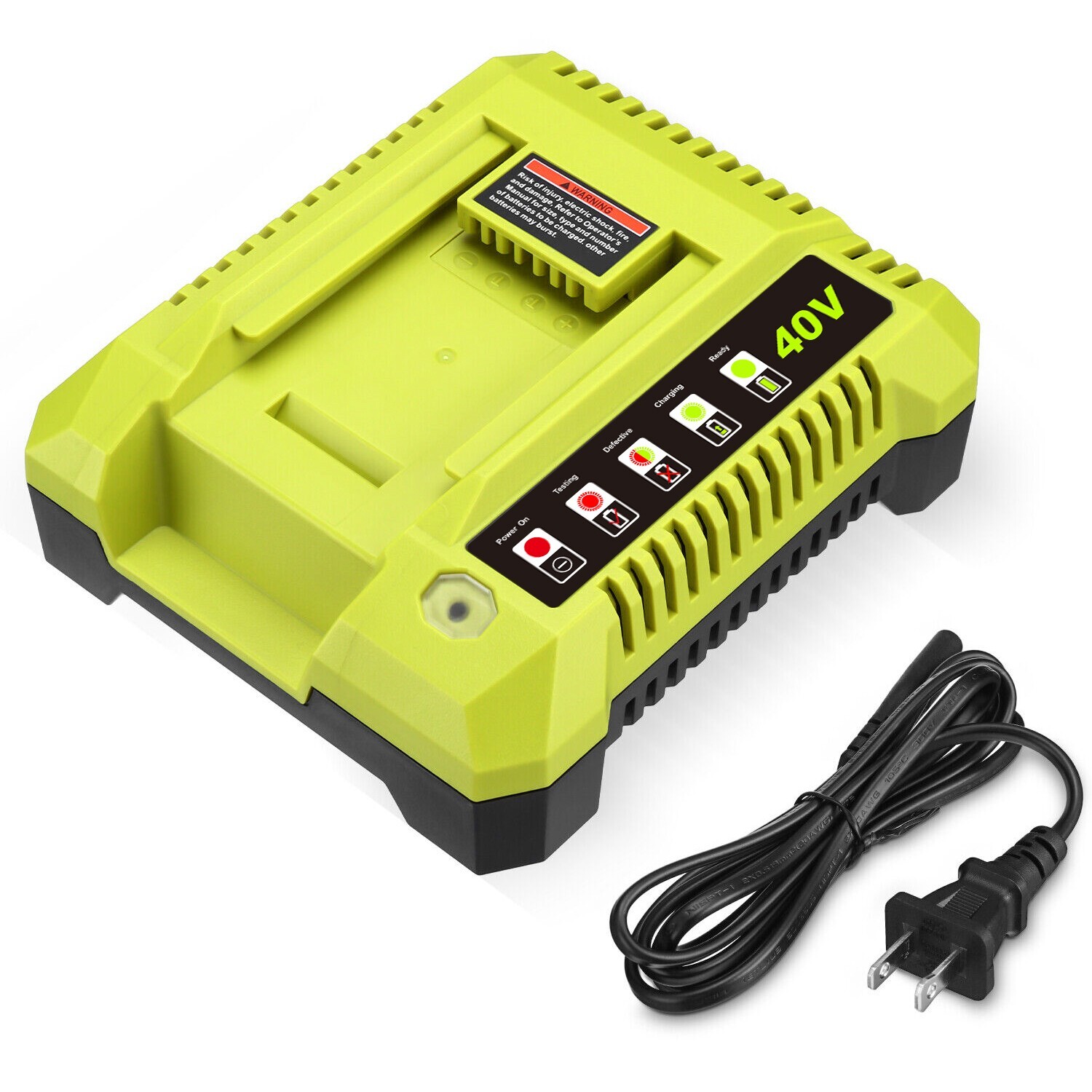 OP401 Rapid Charger for Ryobi 40V 4Ah 3Ah 2.5Ah 2Ah Lithium Battery ...