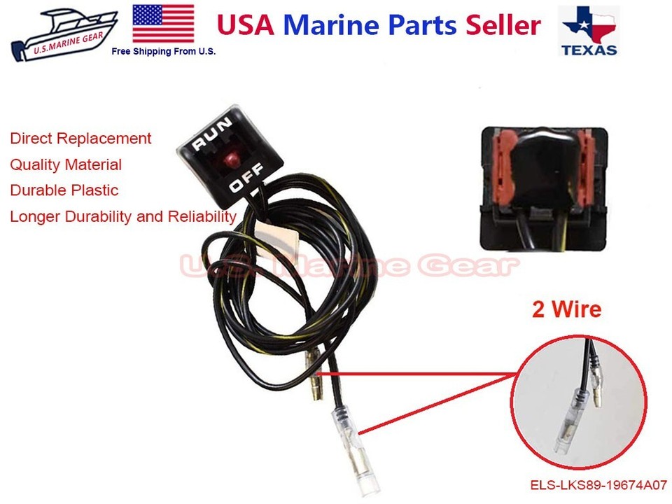 Mercury Outboard Mercruiser Kill Stop Switch Safety Lanyard 87-19674A07 ...