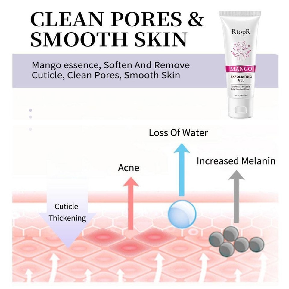 Face Exfoliating Cream Skin Whitening Moisturizer Facial Cleane Skin ...