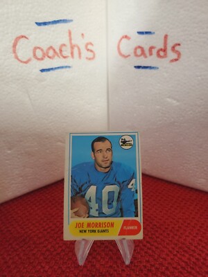 1968 Topps NFL Joe Morrison #211 New York Giants | eBay