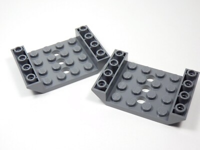LEGO 2 Dark Bluish Gray 4x6 Double Inverted Slopes K10 | eBay