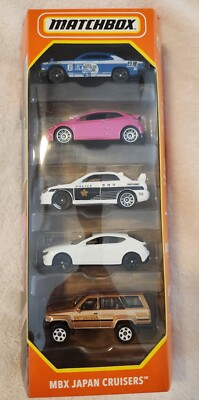 Matchbox MBX Japan Cruisers 5-Pack Skyline Civic Mazda 4Runner Impreza ...