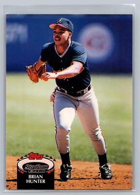 1992 TOPPS STADIUM CLUB Card # 432 Brian Hunter - Atlanta Braves | eBay