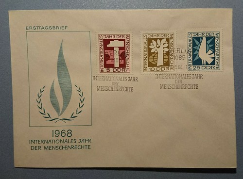 Vintage First Day Cover Stamp International Year of Human Rights 1968 ...