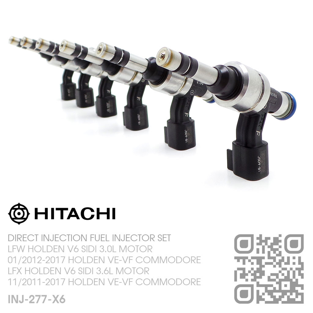 HITACHI DIRECT FUEL INJECTOR SET LFX V6 SIDI 3.6L [HOLDEN VE-VF ...