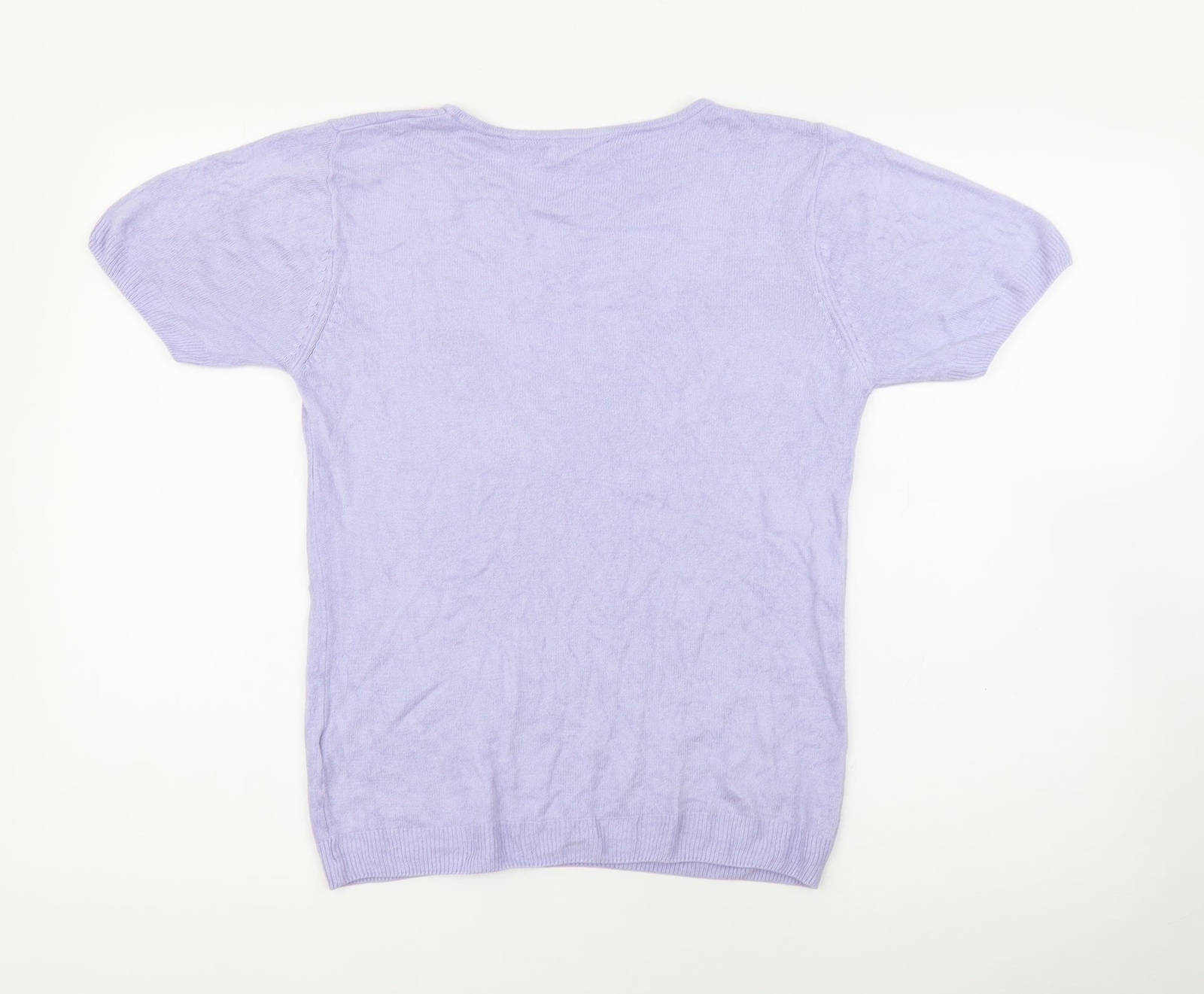 Berkertex Womens Purple Round Neck Acrylic Blend Jumper Size 10 | eBay UK