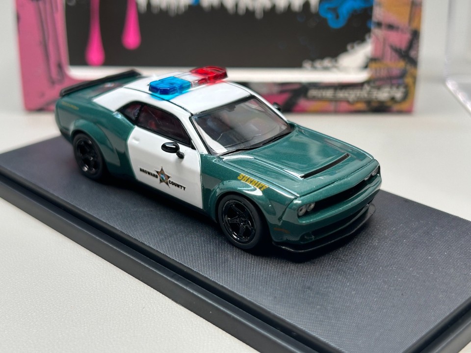 FW 1/64 Dodge SRT Hellcat Broward County American Police Car Model | eBay
