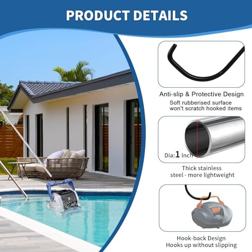 Pool Retrieval Hook for All Robotic Pool Cleaner 68" with Adjustable ...