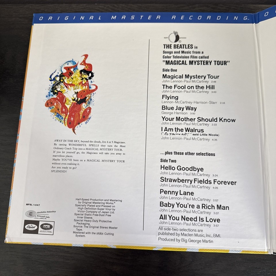 Lot of 3 Beatles & Nilsson Original Master Recording Vinyl LP: AR, MMT ...