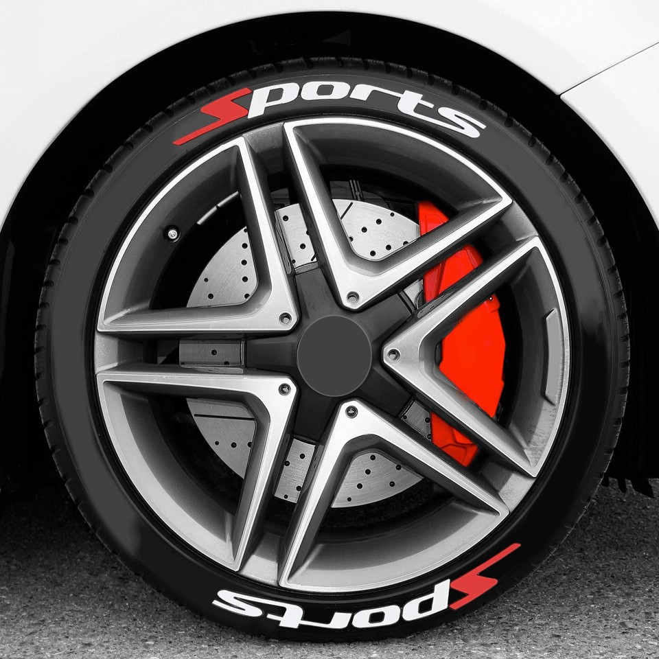 Unique 3D Letters Rubber Decals for Wheel Styling Perfect for Car ...
