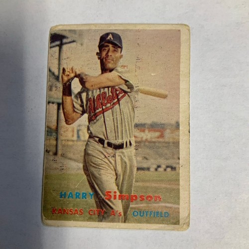 1957 TOPPS Harry Simpson Baseball Trading Card #225 | eBay UK
